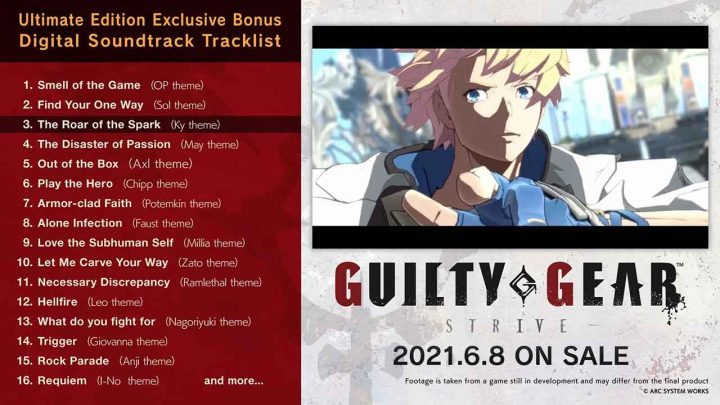 Guilty Gear Strive Pamer Soundtrack, 15 Lagu dengan Vokal • Jagat Play