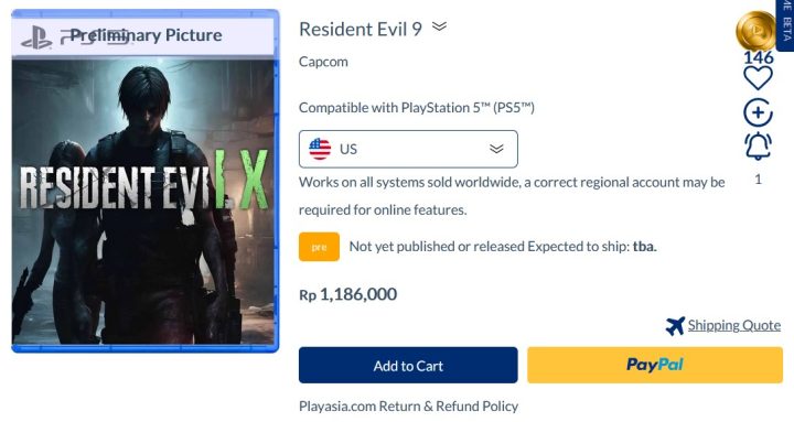 Situs Play Asia Tiba-Tiba Jual Resident Evil 9: Revenant Shadows ...