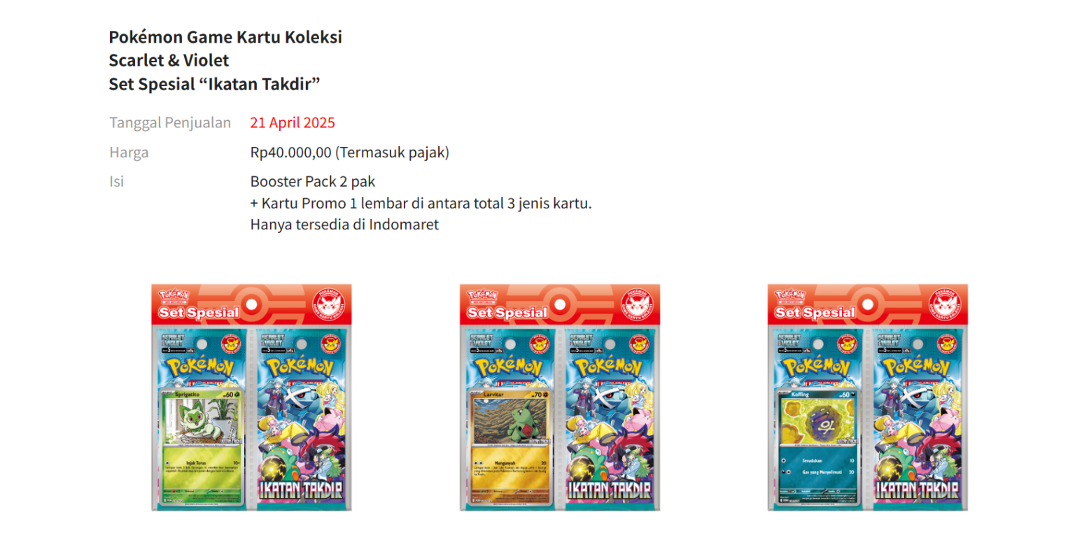 Pokemon TCG Seri Baru "Ikatan Takdir" Resmi Diluncurkan • Jagat Play